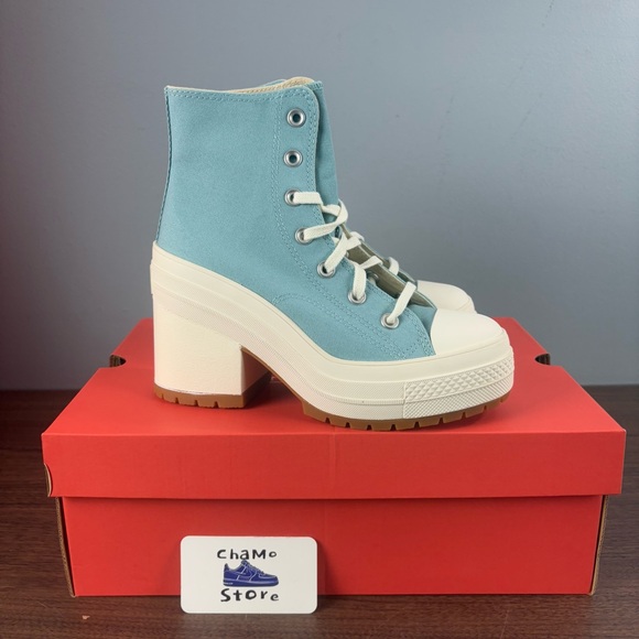 Converse | Shoes | Converse Chuck 7 De Luxe Blue Infinity Pool Heel ...